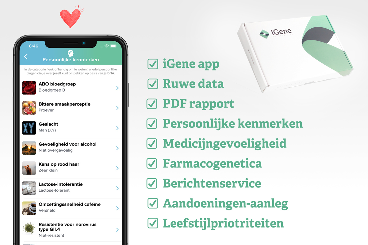 Choose the iGene DNA test that suits you best